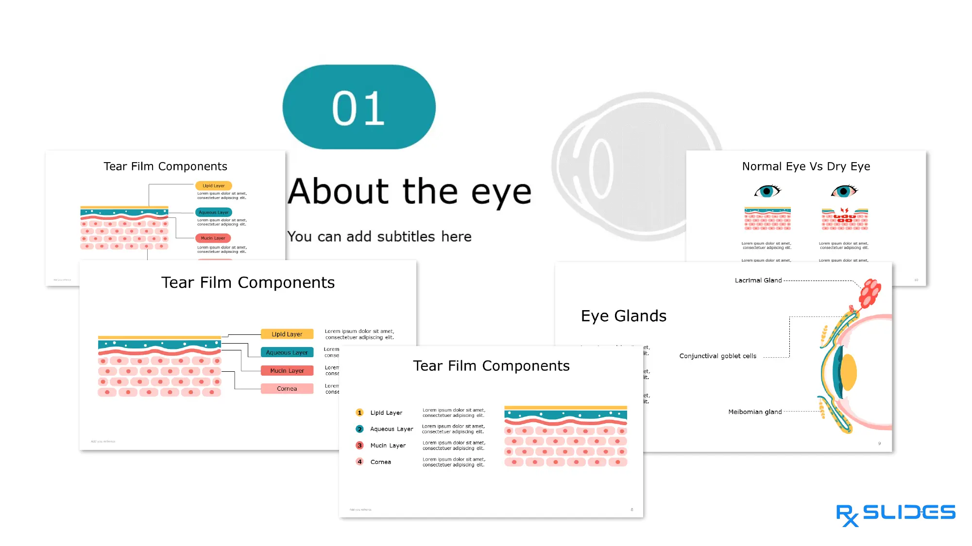Download Dry Eye PowerPoint Template| RxSlides